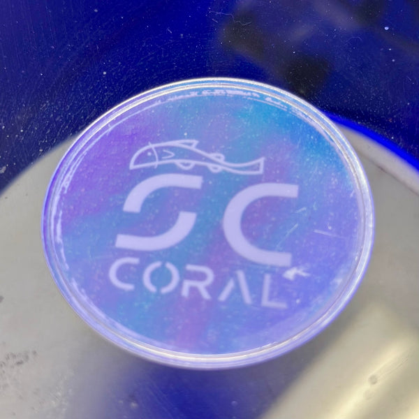 Holographic SC2 Sticker – Summit City Coral