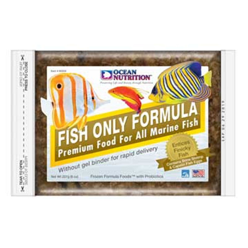 Ocean Nutrition Frozen Fish Only Formula 8oz Flat – Summit City Coral